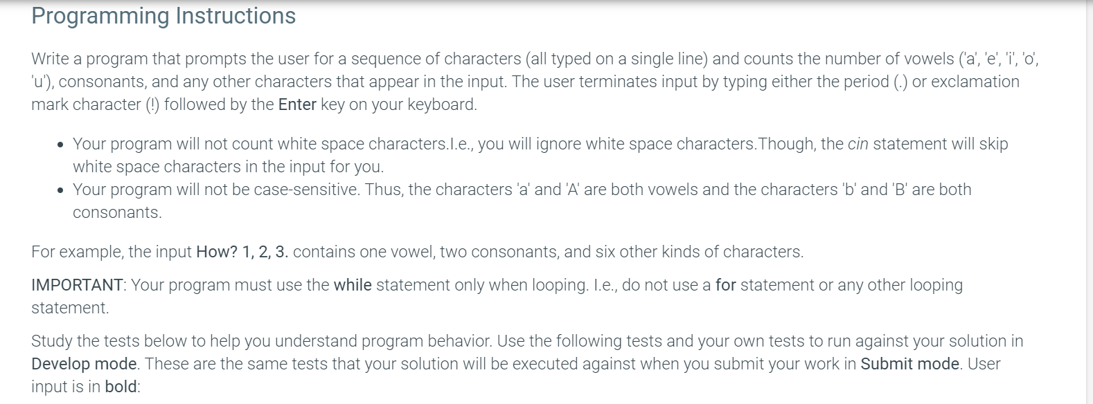 Solved Programming Instructions Write A Program That Prompts 8243