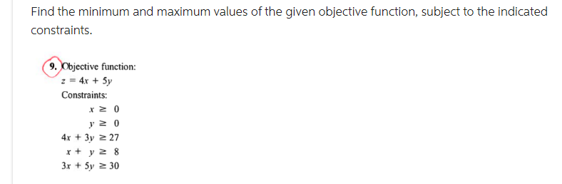 Find the minimum and maximum values of the given | Chegg.com