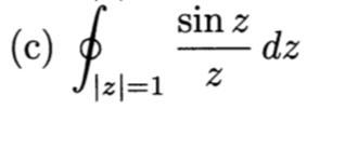 Solved sin z (c) Saint dz Izl=1 2 | Chegg.com