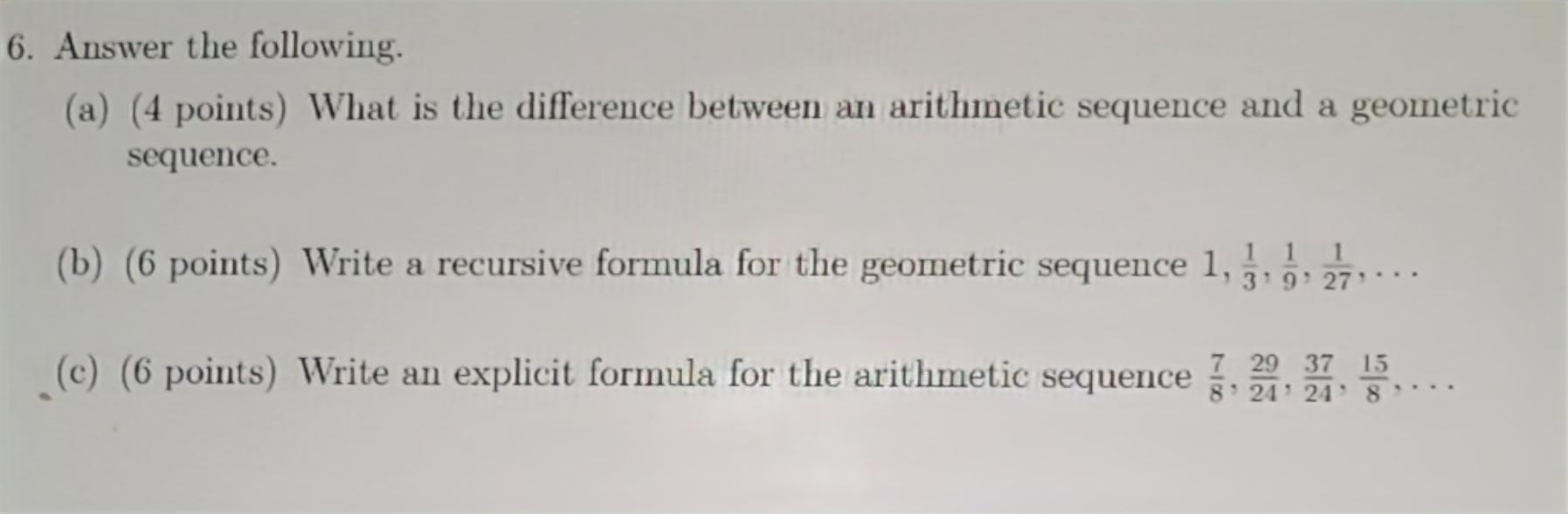 Solved Answer the following. (a) (4 points) What is the | Chegg.com