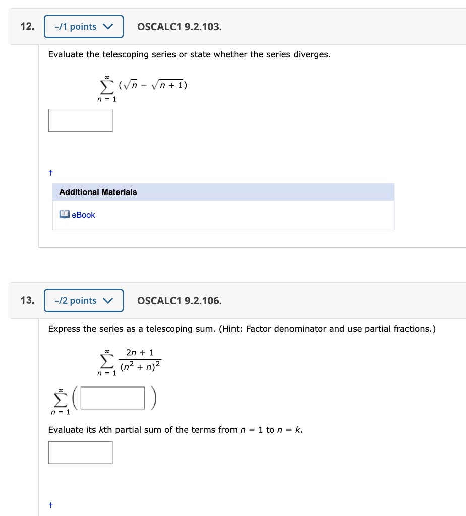 Solved |-/1 points v] OSCALC19.2.103. Evaluate the | Chegg.com