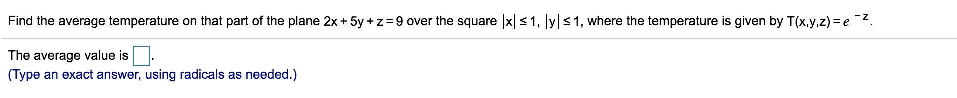Solved Find the average temperature on that part of the | Chegg.com