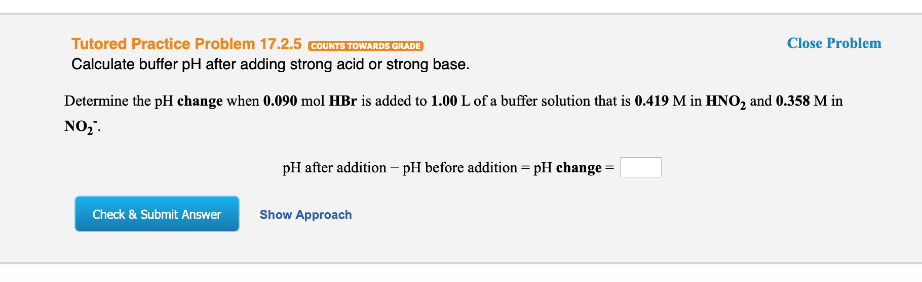 Solved Close Problem Tutored Practice Problem 17.2.5 COUNTS | Chegg.com