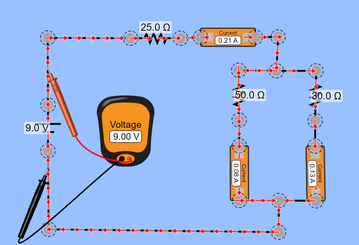 Solved You will build a DC Circuit using the PhET | Chegg.com