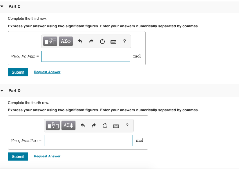 Solved Consider the following balanced equation. SiO2 (s) + | Chegg.com