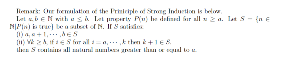 Solved (A1) Prove that the Principle of Strong Induction | Chegg.com