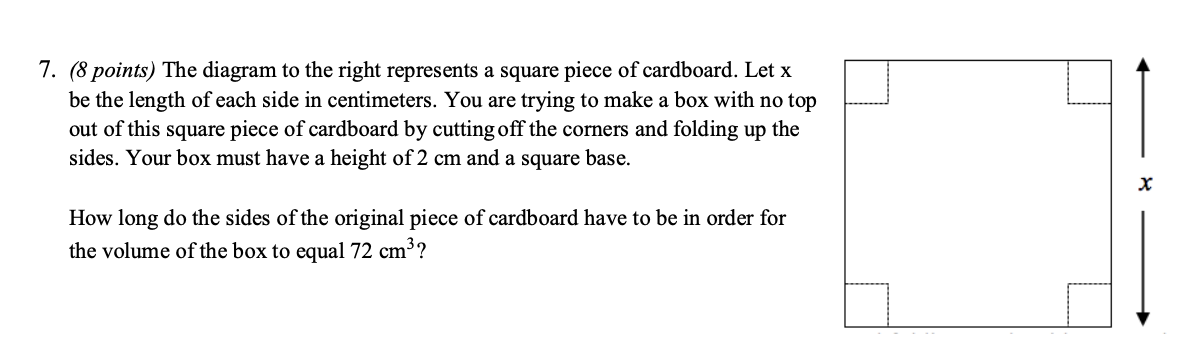 Solved 7. (8 points) The diagram to the right represents a | Chegg.com