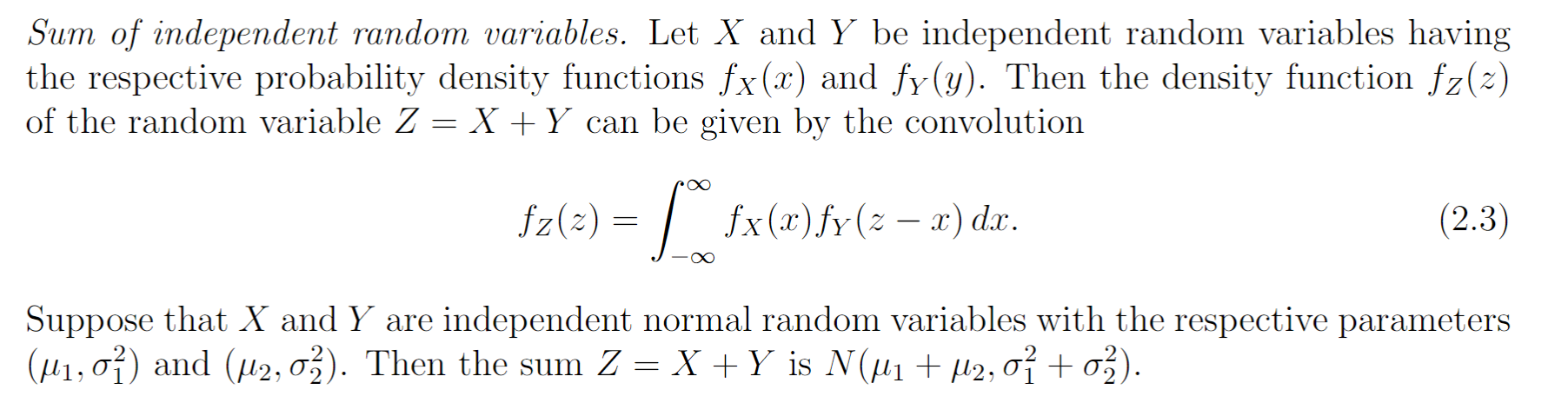 Sum of independent random variables. Let X and Y be | Chegg.com