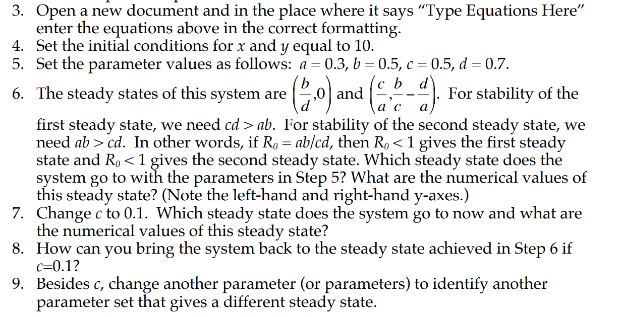 Solved Consider the following two-population model given by | Chegg.com