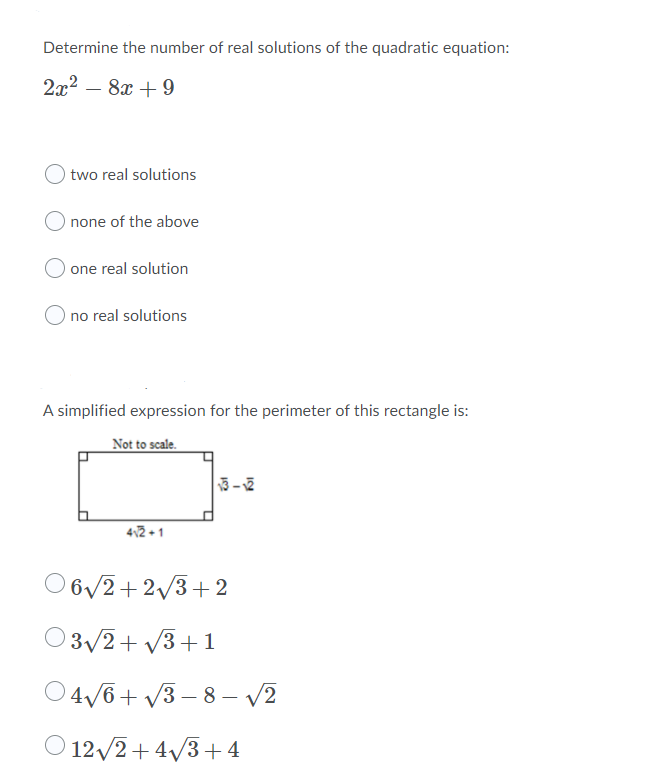 Solved Determine the number of real solutions of the | Chegg.com