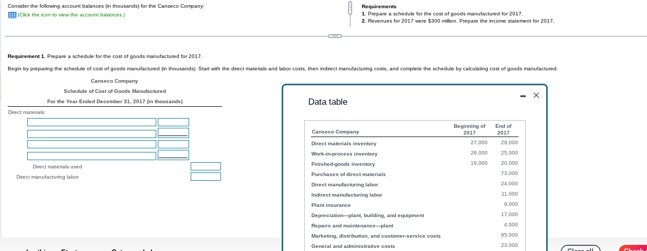 Solved Consider the following account balances (in | Chegg.com