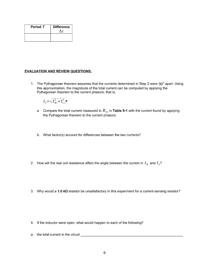 NAME: TECH -156 AC CIRCUITS LAB ASSIGNMENT # 9 | Chegg.com