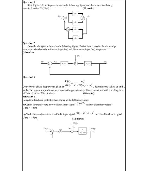 Solved Simplify the block diagram shown in the following | Chegg.com