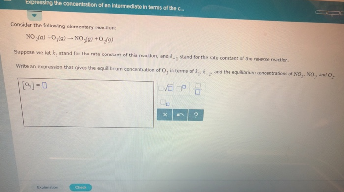 Solved Expressing the concentration of an intermediate in | Chegg.com