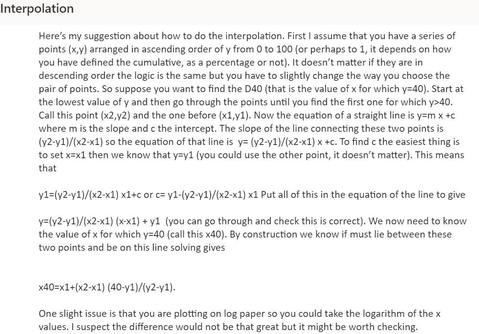 Interpolation Here's my suggestion about how to do | Chegg.com