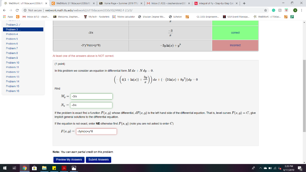 Solved WeBWork: s119dacaom3350s10 x C WeaWork: S1 19deceom | Chegg.com