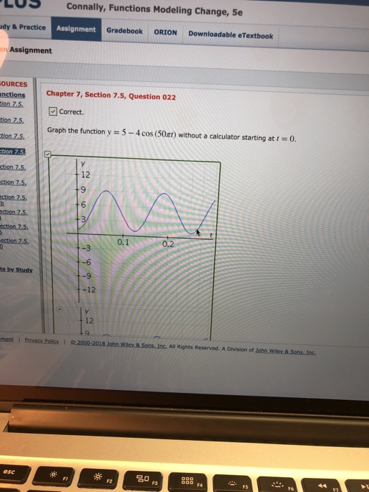Solved Connally, Functions Modeling Change, 5e dy & Practice | Chegg.com