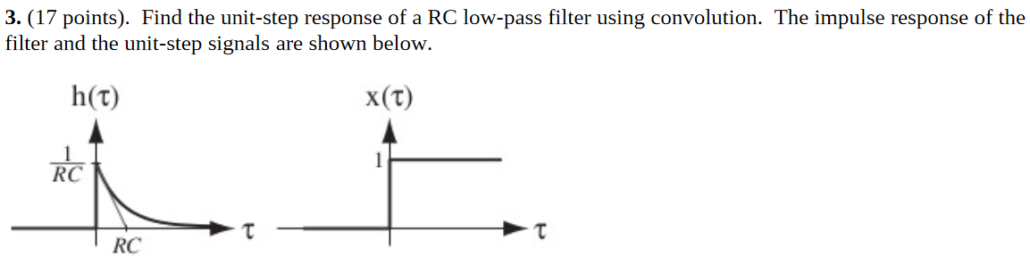 Solved 3. (17 points). Find the unit-step response of a RC | Chegg.com