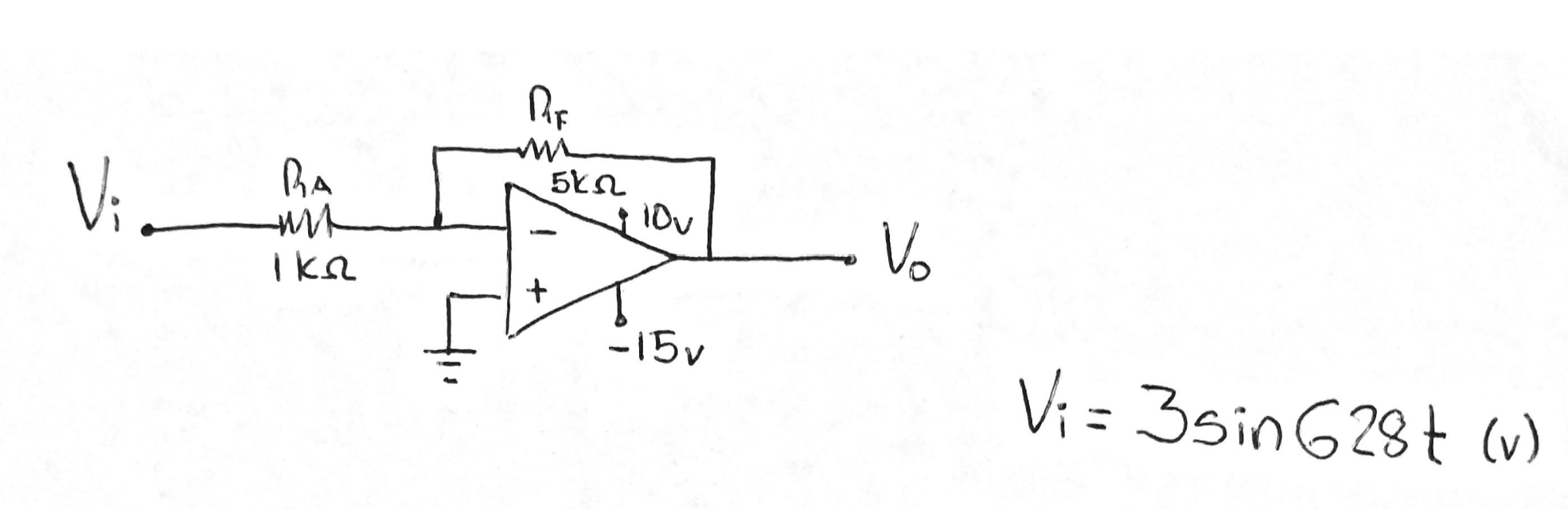 Solved Vi=3sin628t | Chegg.com