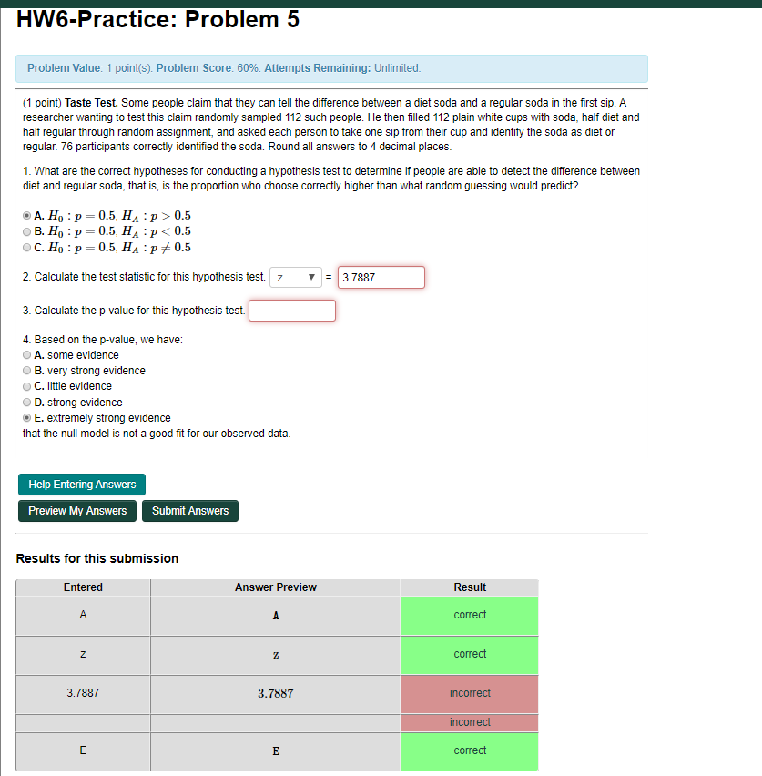 Solved HW6-Practice: Problem 3 Problem Value: 1 point(s). | Chegg.com