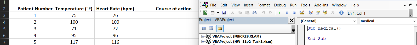 Solved A medical practitioner has asked for your assistance | Chegg.com