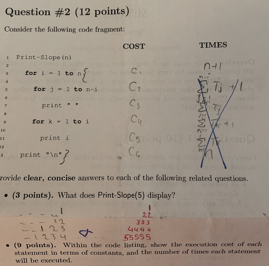 Solved Question #2 (12 points) Consider the following code | Chegg.com