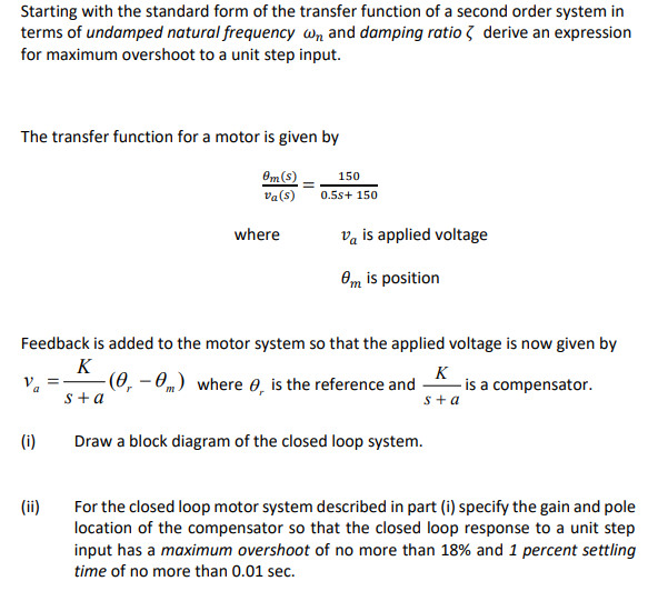 Solved Starting with the standard form of the transfer | Chegg.com