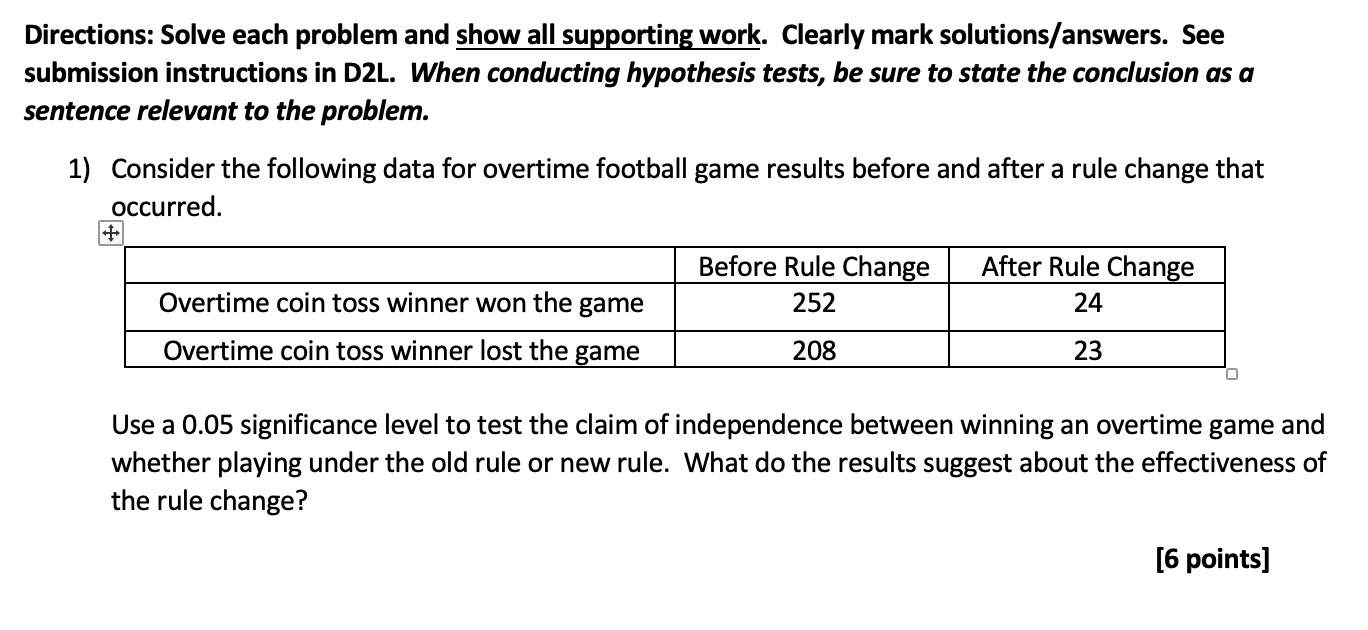 Solved Directions: Solve each problem and show all | Chegg.com