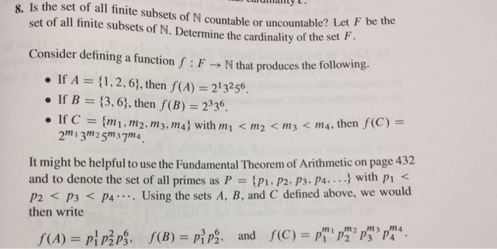 Solved anty s Is the set of all finite subsets of N | Chegg.com