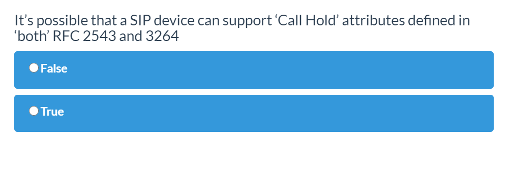 Solved It's possible that a SIP device can support 'Call | Chegg.com