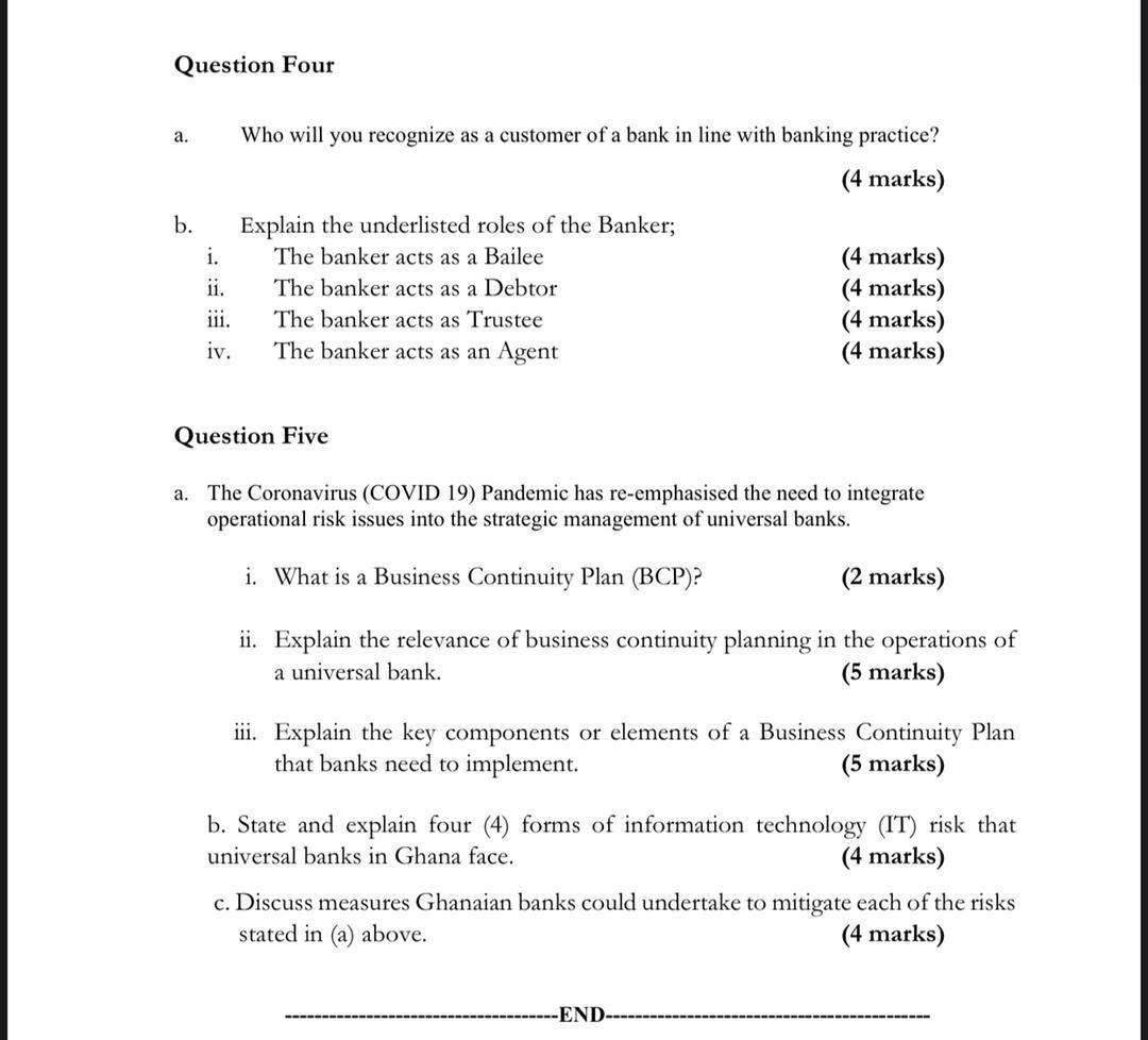 Solved Question Four a. b. i. ii. iii. iv. Who will you | Chegg.com