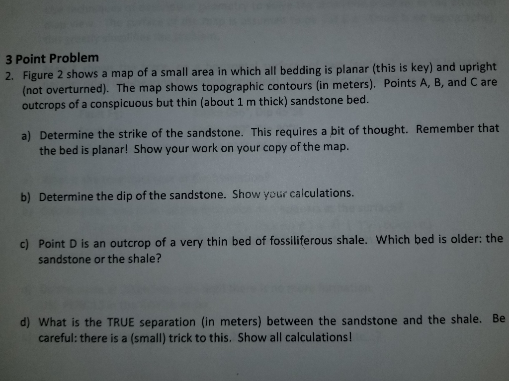 3 Point Problem 2. Figure 2 shows a map of a small | Chegg.com