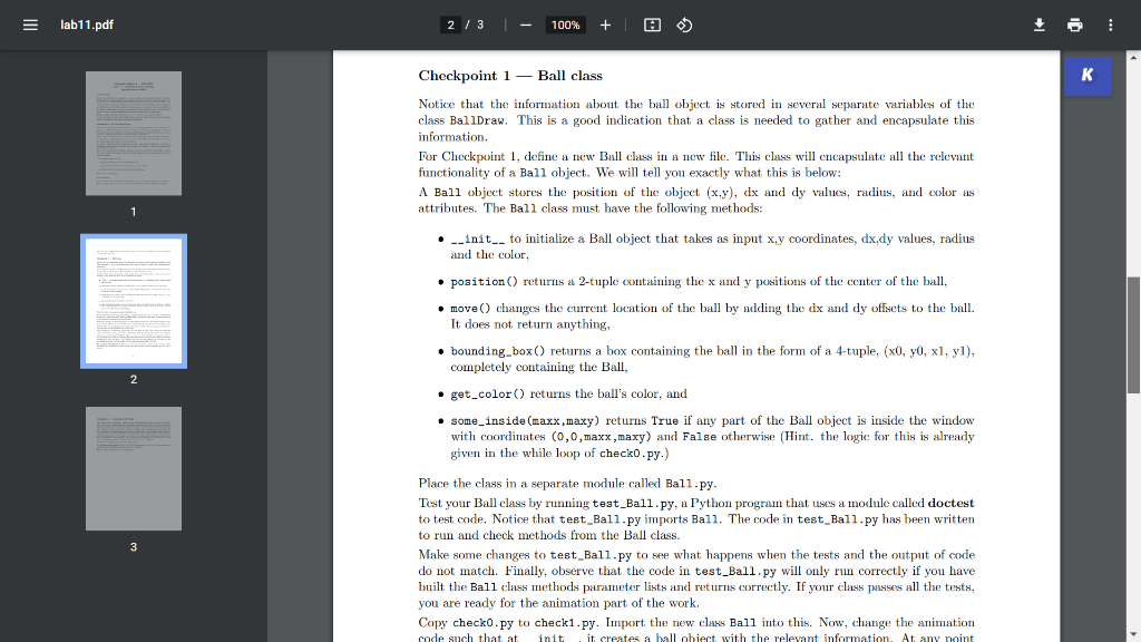 = lab11.pdf 1/3 100% + | 0 Lab Overview к So far, the | Chegg.com