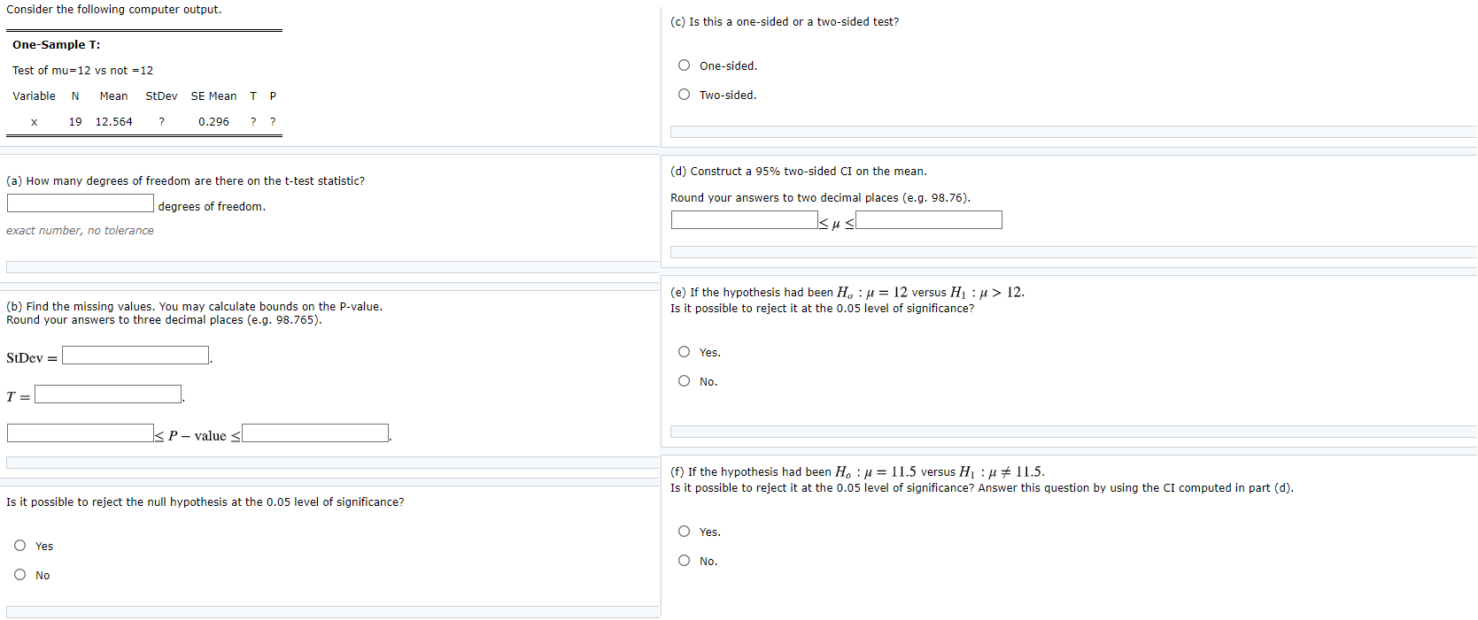 Solved Consider the following computer output. | Chegg.com
