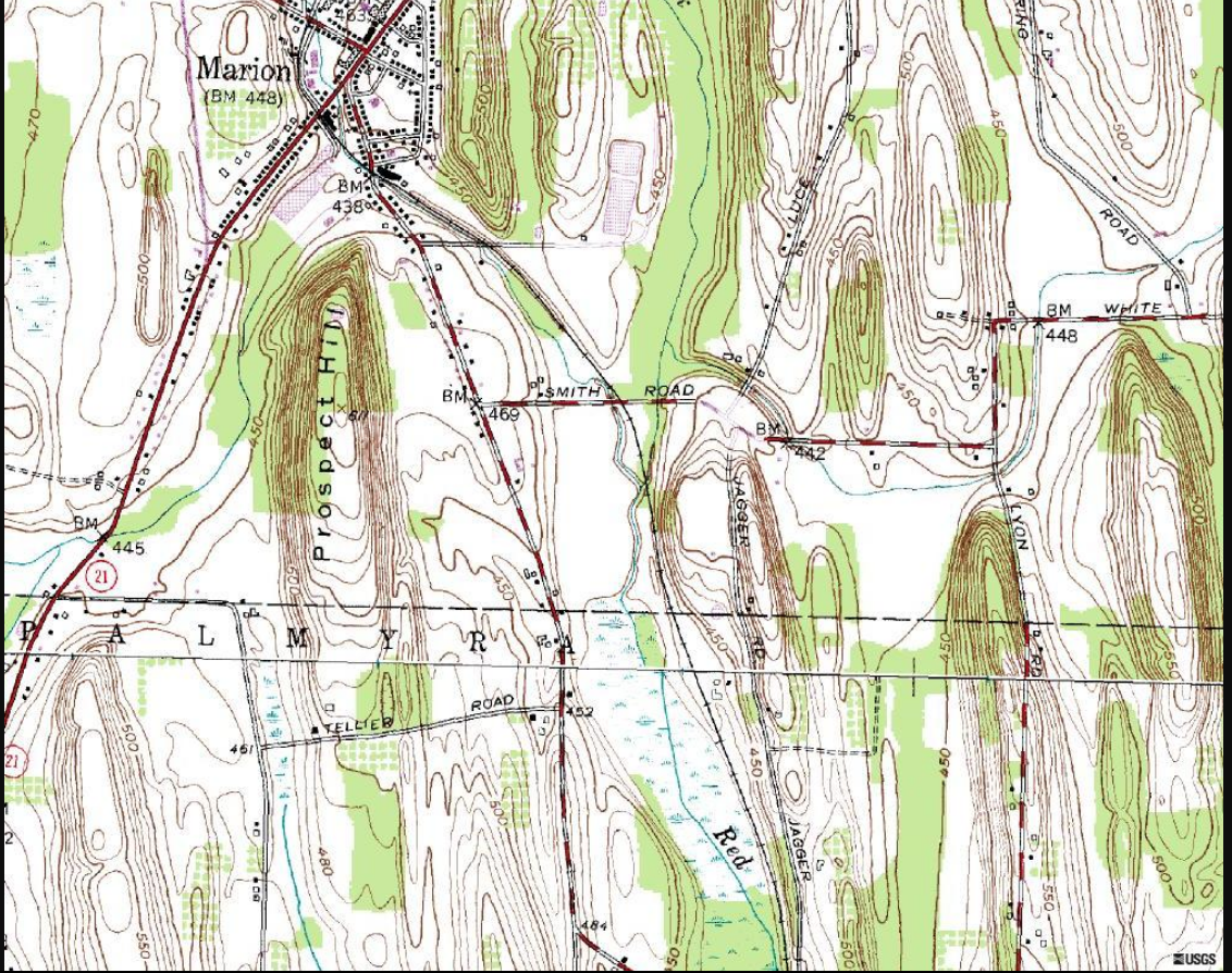 Solved C. Williamson, New York 14. Study the contour lines | Chegg.com