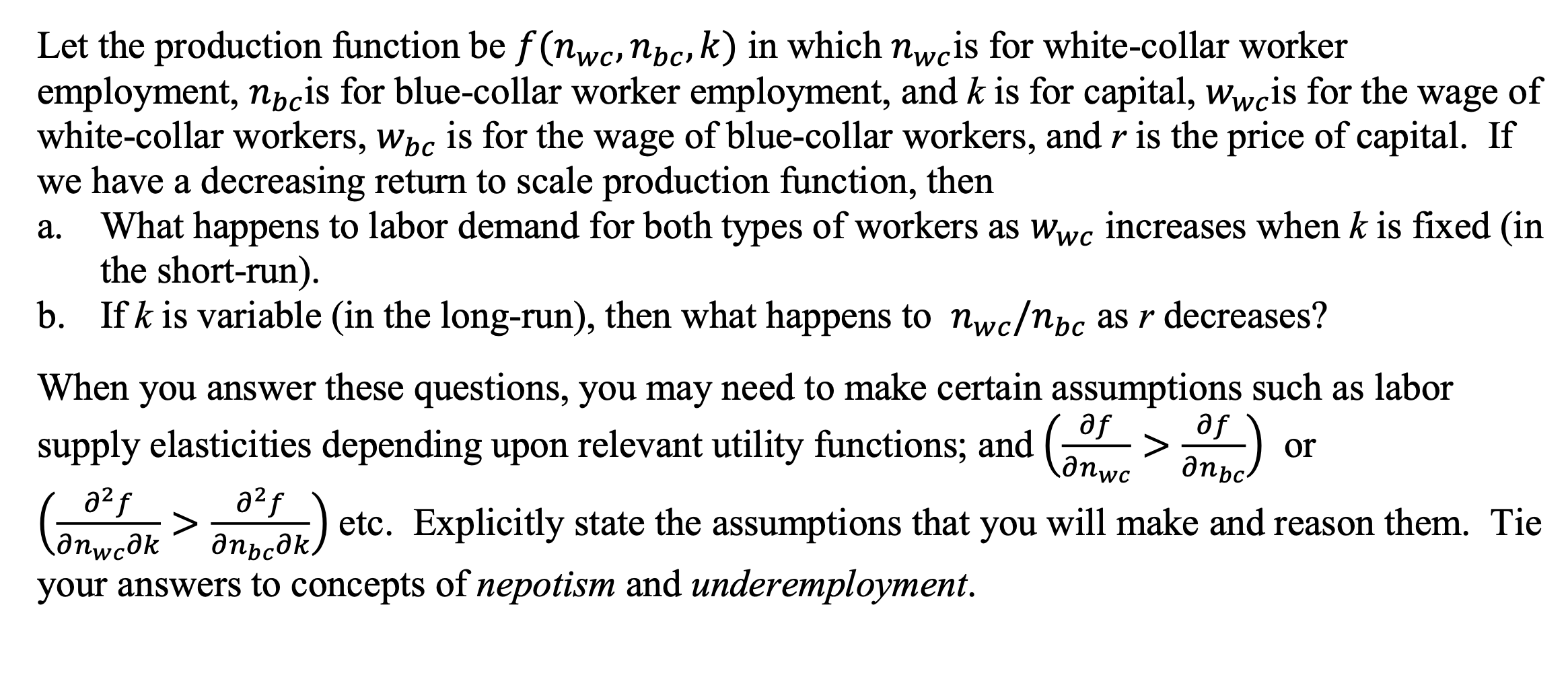 Solved Can you explain via mathematics for economics? | Chegg.com
