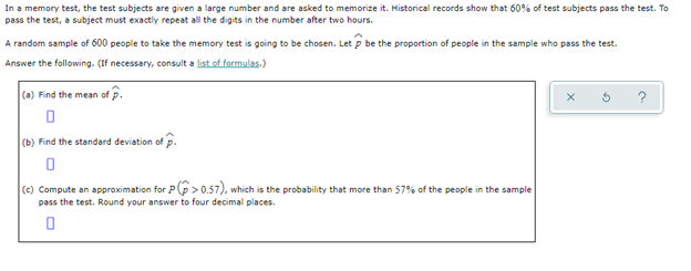 Solved In a memory test, the test subjects are given a large | Chegg.com