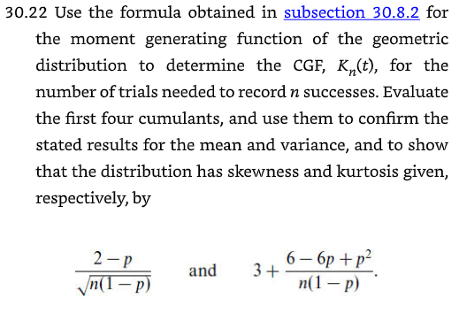 Solved 30.22 Use the formula obtained in subsection 30.8 .2 | Chegg.com