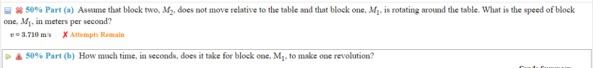 Solved (9\%) Problem 9: Two blocks, which can be modeled as | Chegg.com
