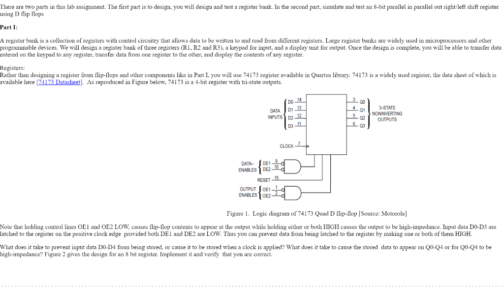 Solved Read 8 Bit Parallel In Parallel Out Shift Register