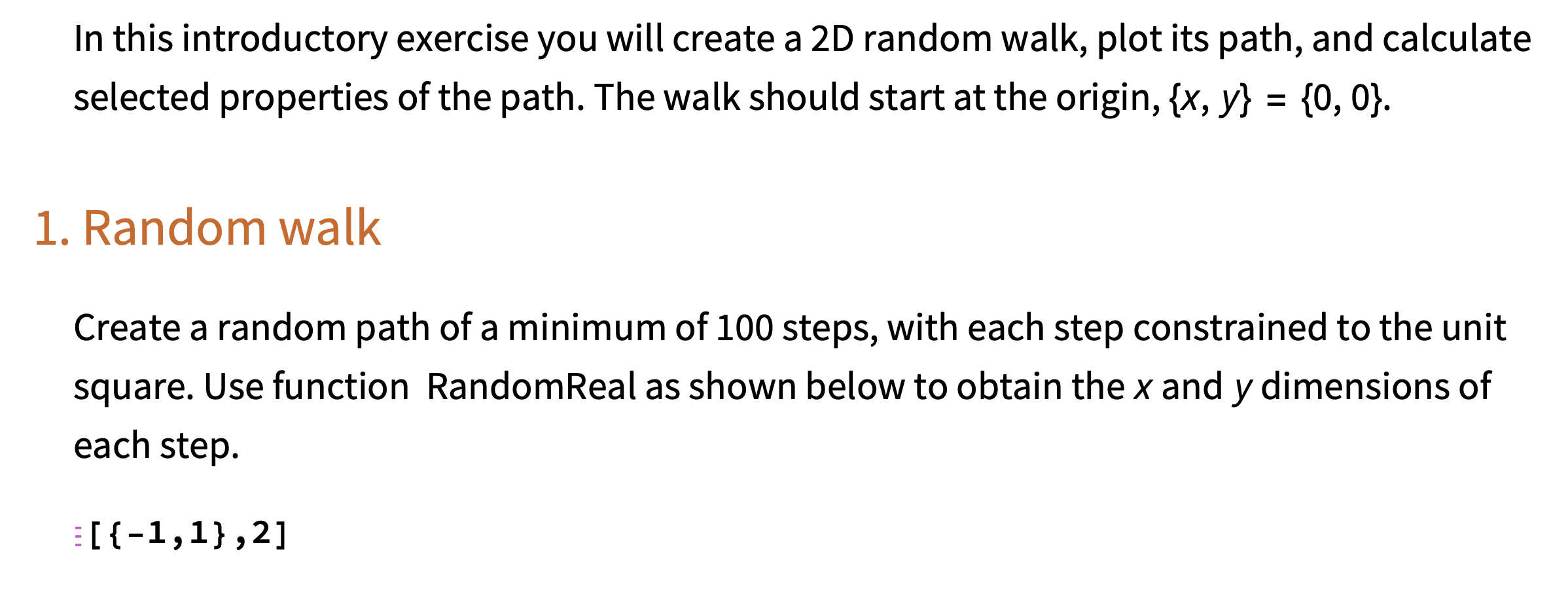 In this introductory exercise you will create a 2D | Chegg.com