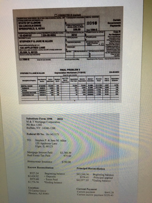 Solved PROBLEM 1 Gary M. Barone (SSN 032-54-8896, born | Chegg.com
