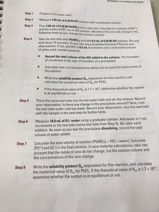 Solved gen chem 2. I have a lab report on this and confused | Chegg.com