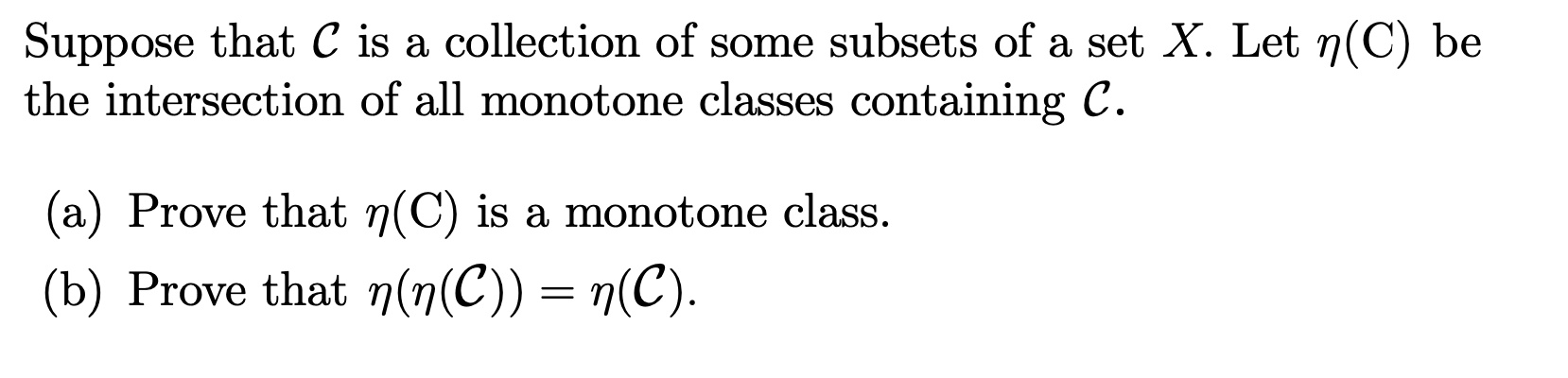 Solved Suppose that C is a collection of some subsets of a | Chegg.com