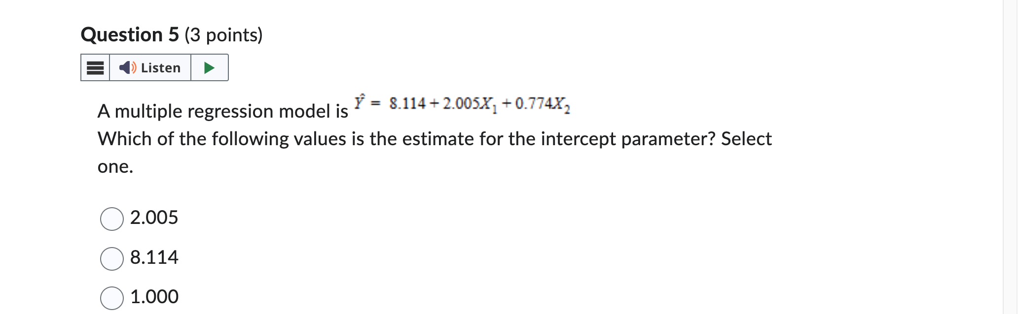 Solved A multiple regression model is | Chegg.com