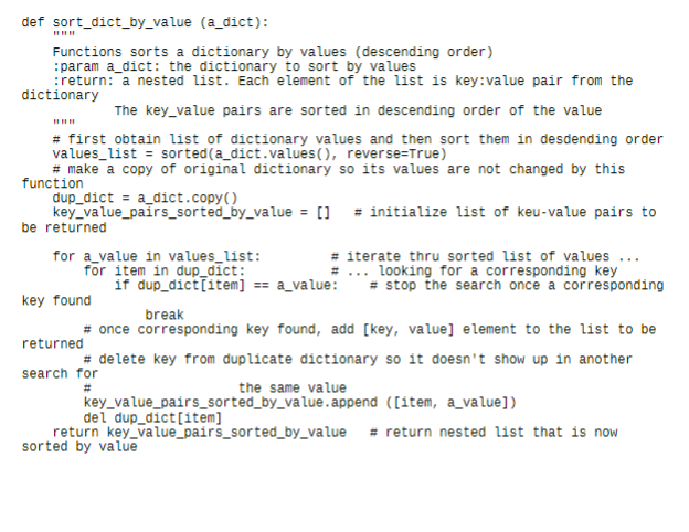 Solved Purpose: To practice using dictionaries, lists and | Chegg.com