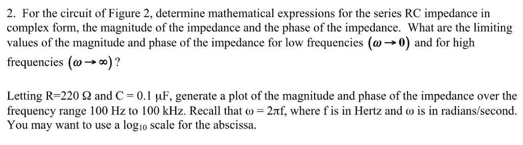 Solved 2 For The Circuit Of Figure 2 Determine