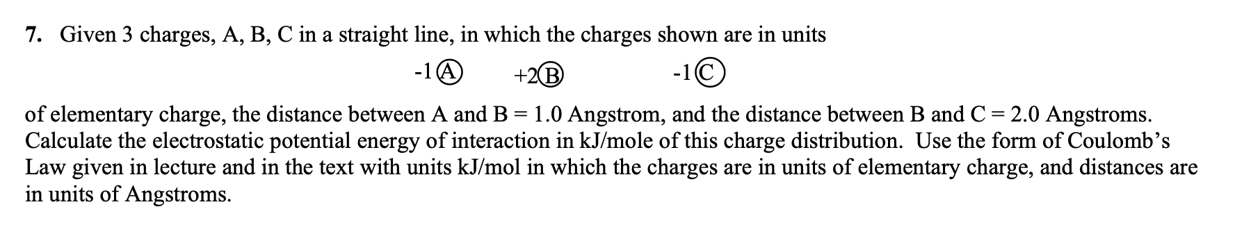 −1 (A) +2 (B) −1 (C) of elementary charge, the | Chegg.com