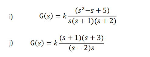 Solved 1. For a negative feedback system below. For | Chegg.com