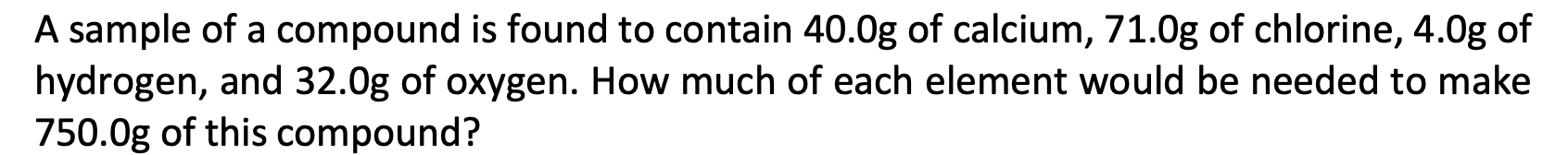 Solved Determine the empirical and molecular formula for the | Chegg.com